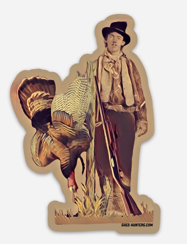 Billy the Kid Outlaw Turkey Hunter Sticker - Etsy
