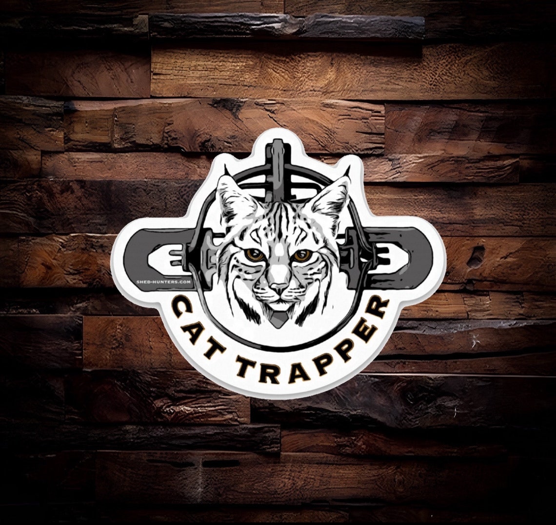 Bobcat Trapper Sticker - Etsy