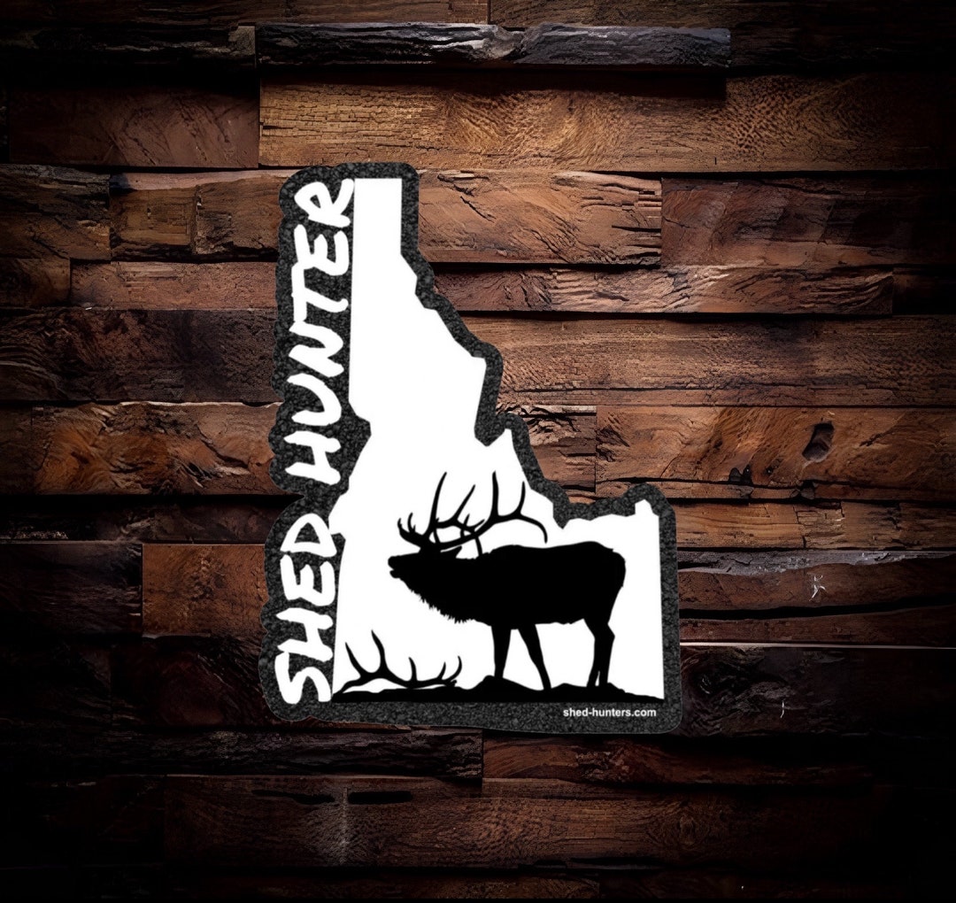 Idaho Elk Antler Shed Hunter Sticker - Etsy