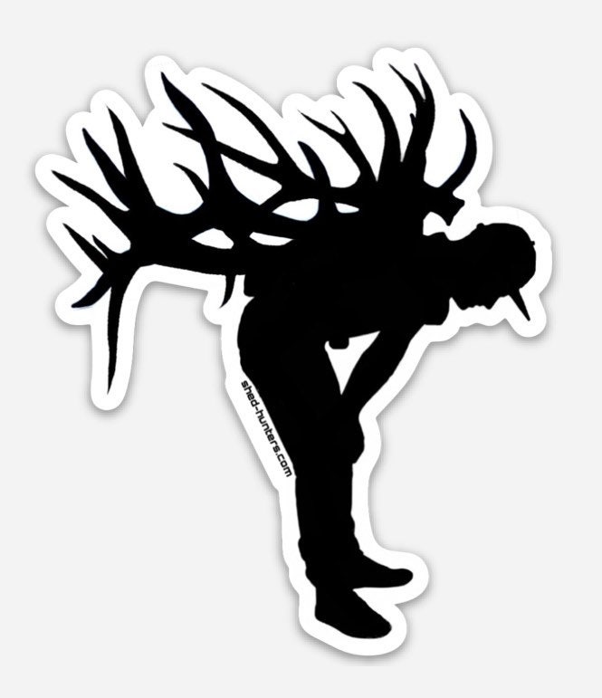 Heavy Packs Shed Hunting Antler Elk Decal Sticker - Etsy