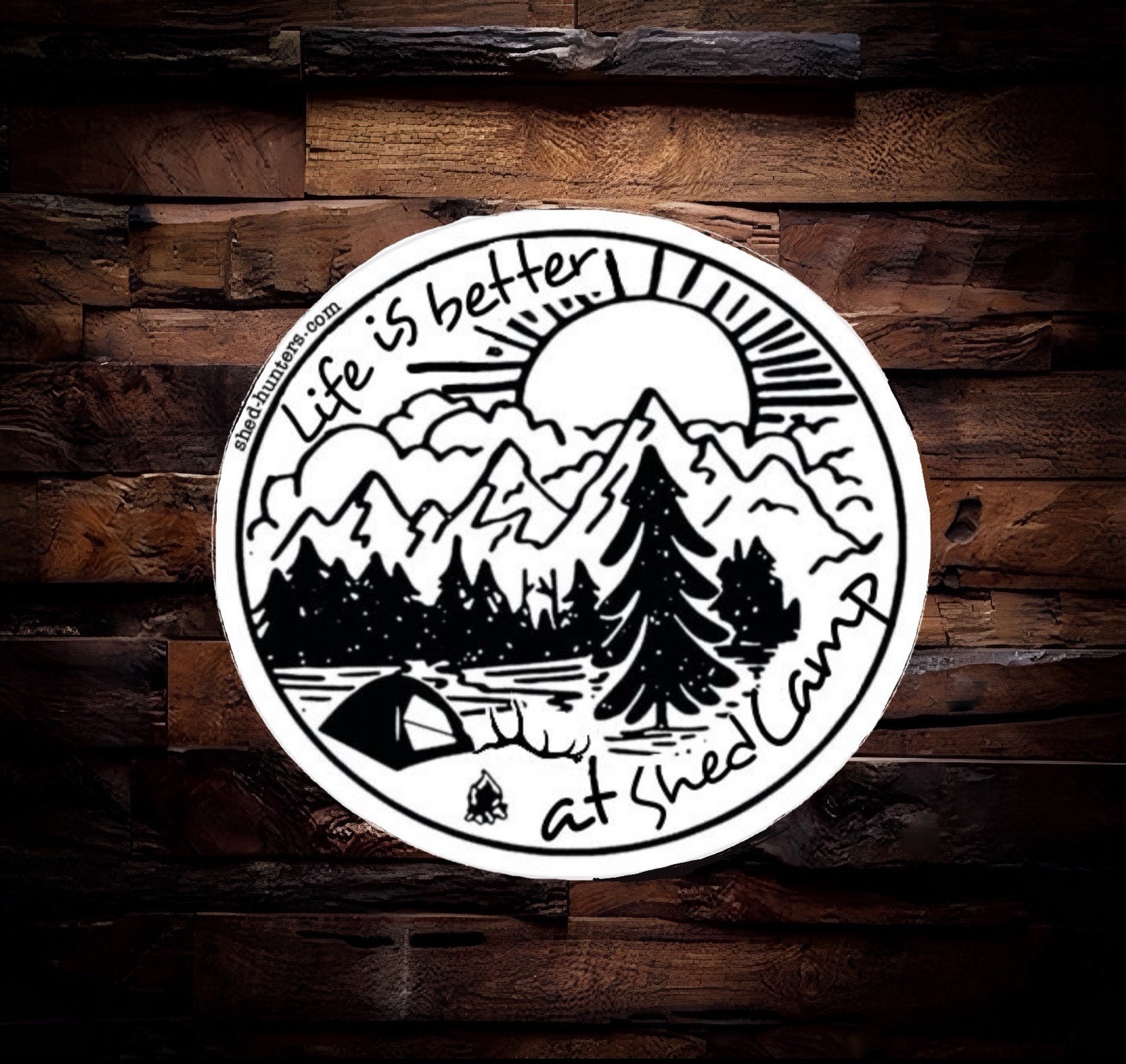 Shed Camp Sticker - Etsy