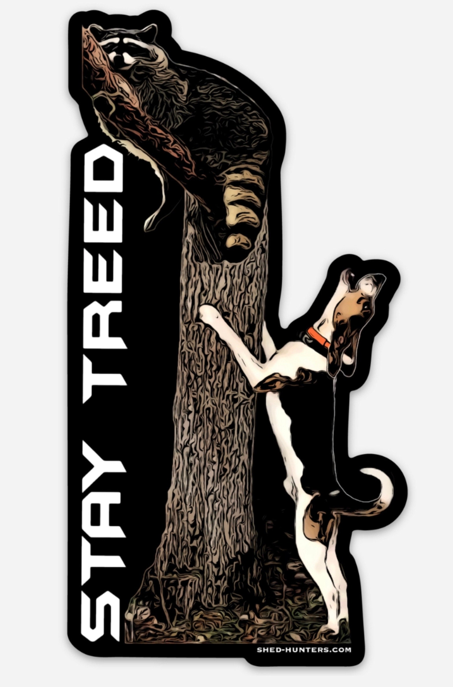 Stay Treed Coon Hound Hunter Gun Dog Hunting Sticker - Etsy