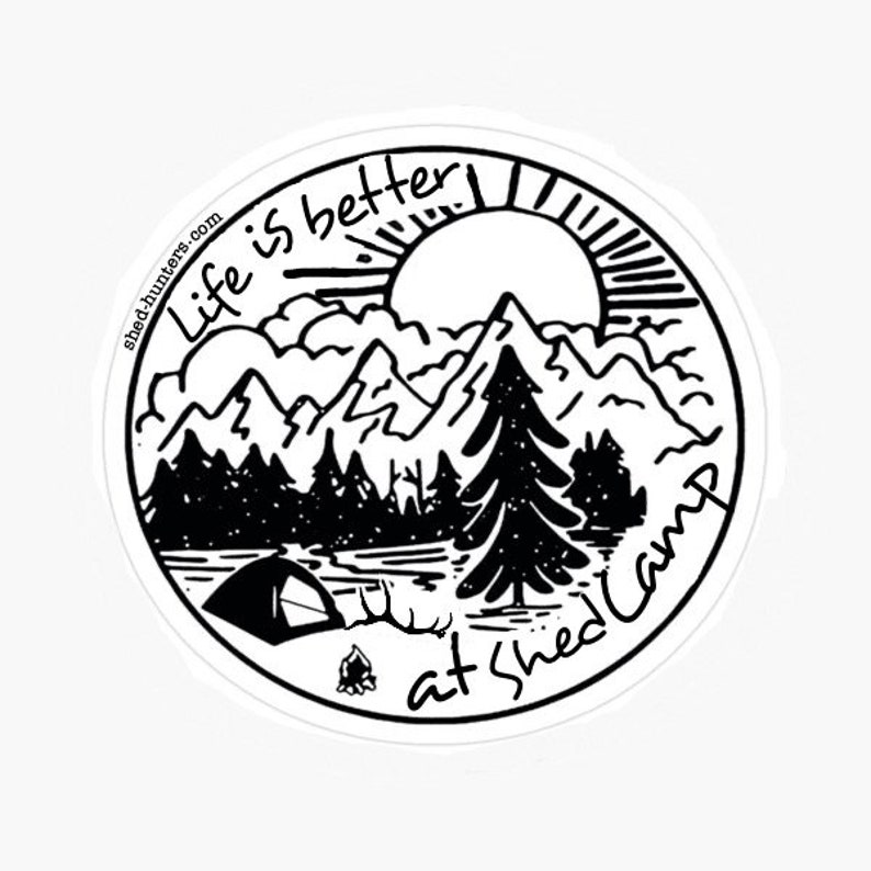 Shed Camp Sticker - Etsy
