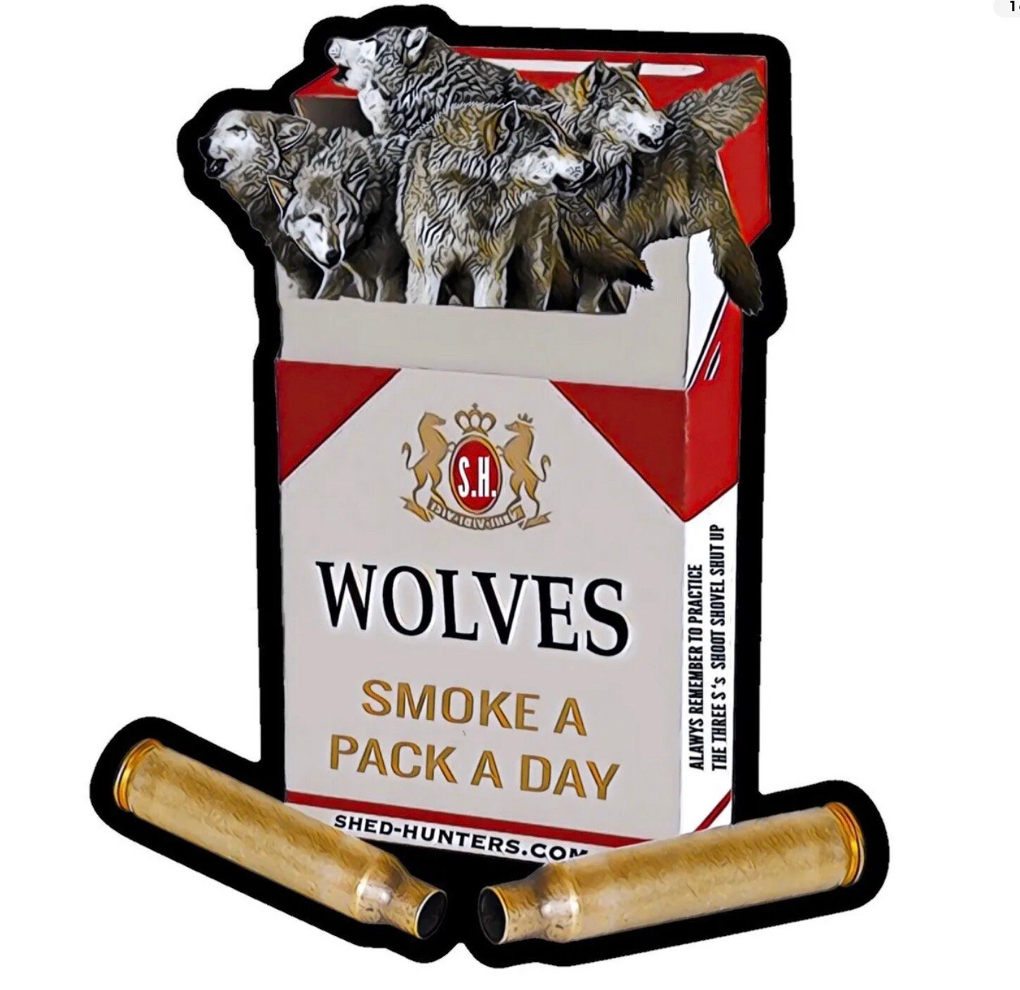 Smoke a Pack a Day Coyote Hunting Sticker - Etsy