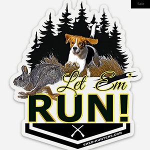 Rabbit Hunting Beagle Hunter Sticker - Etsy