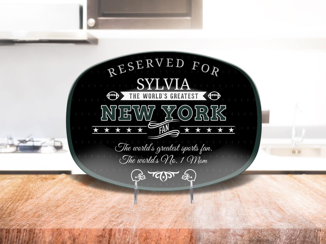 Personalized NY Jets Platter: NFL Super Bowl Snack Dish - Etsy