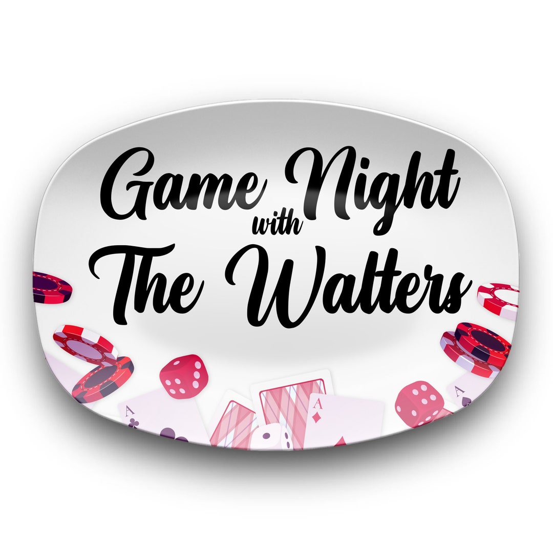 Personalized Game Night Platter, Perfect Gifts for Your Friends and ...