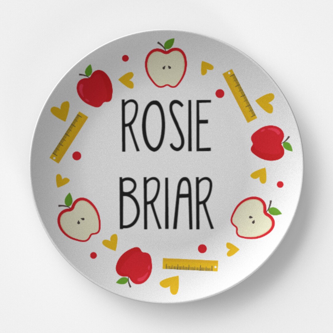 Apples and Rulers Customized Name Plate Teaching is Fun Work - Etsy
