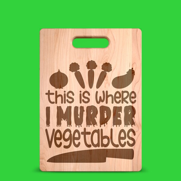 Murder Vegetable Board - Etsy