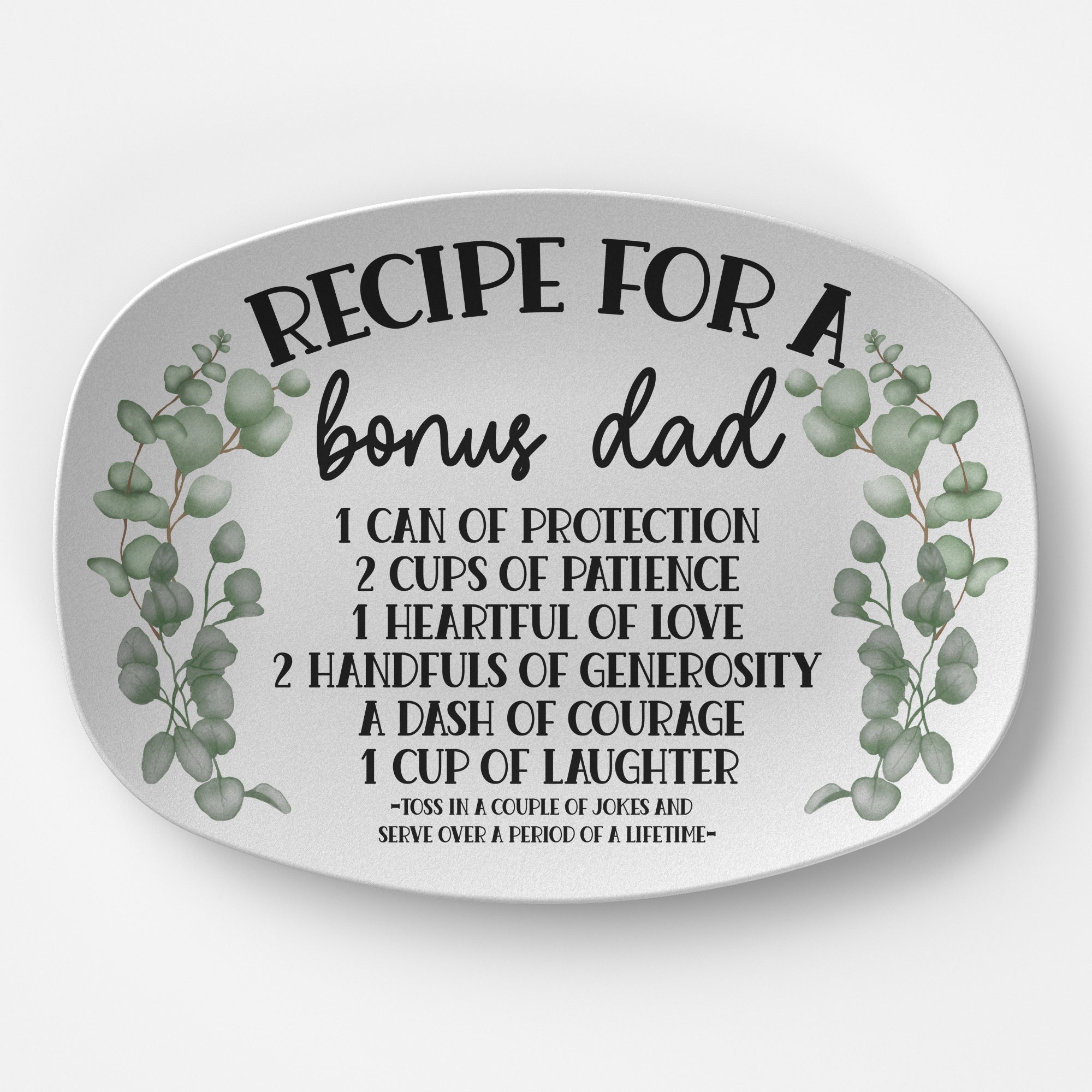 Customized Name Platter With Positive Affirmations Recipe, Great Gifts ...
