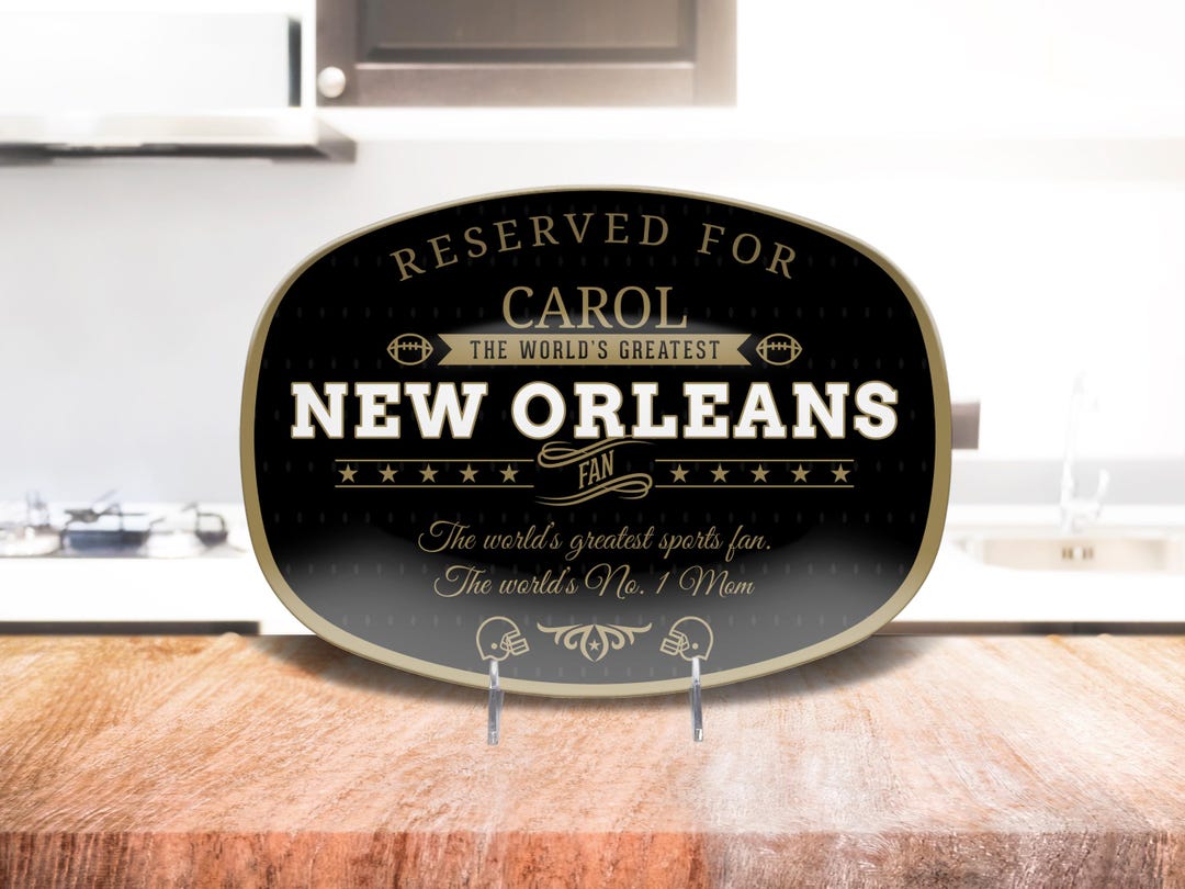 Personalized New Orleans Plating Dish, Nfl American Super Bowl Snack ...