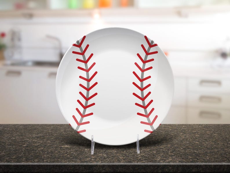Baseball Dinner Plate: Unbreakable Sports Fan Gift - Etsy