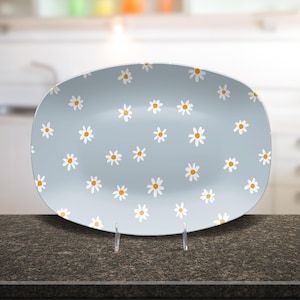Dainty Daisy Plate: Unbreakable Floral Platter, Bowl, Dish - Etsy
