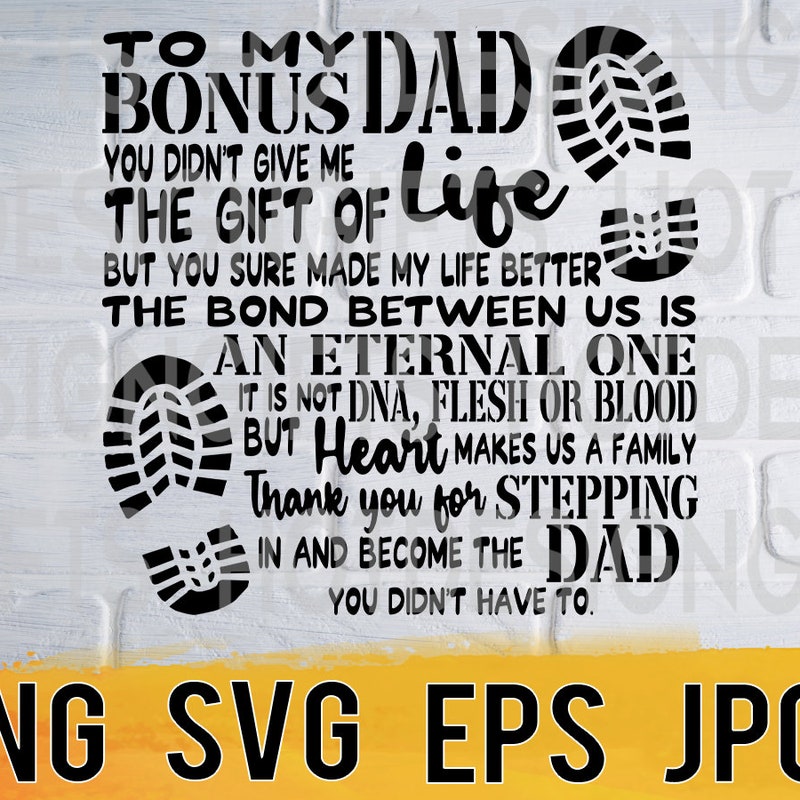 Bonus Dad Svg - Etsy