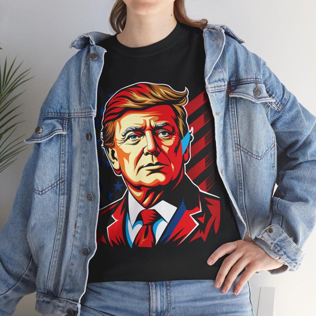 Patriotic President Donald Trump T-shirt, Patriotic Apparel for Fans ...