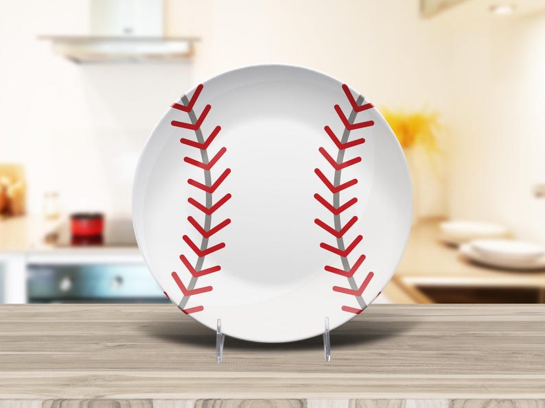 Baseball Dinner Plate: Unbreakable Sports Fan Gift - Etsy