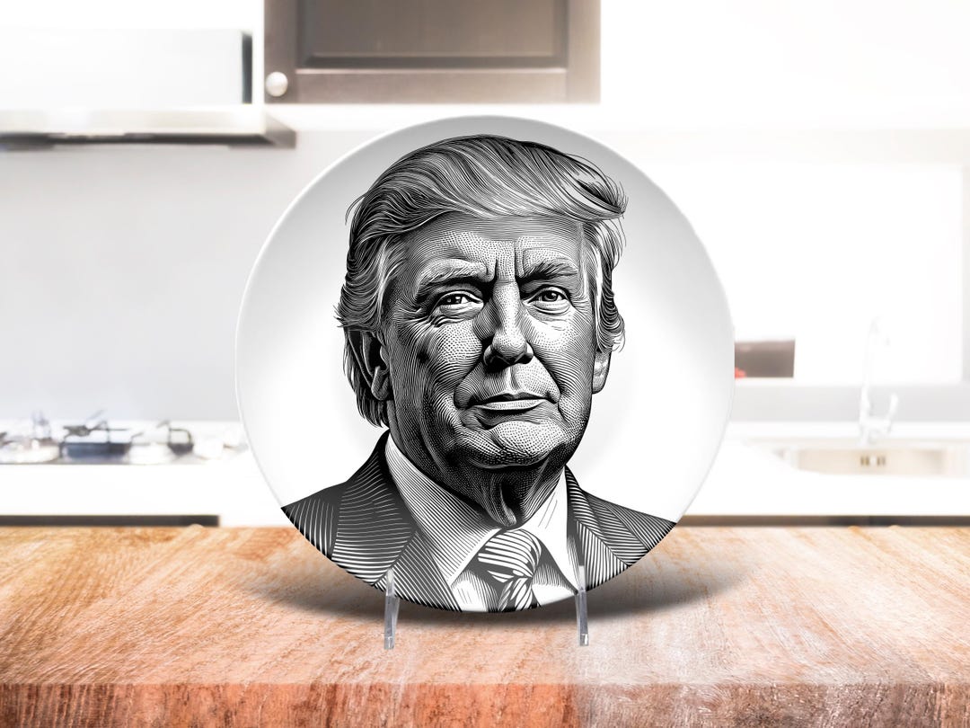 Trump Home Decor Plate Gifts, Best President Ever, MAGA Supporter Gifts ...