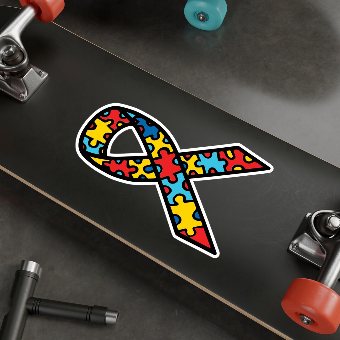 Autism Awareness Ribbon Sticker: Puzzle Piece Vinyl Decal - Etsy