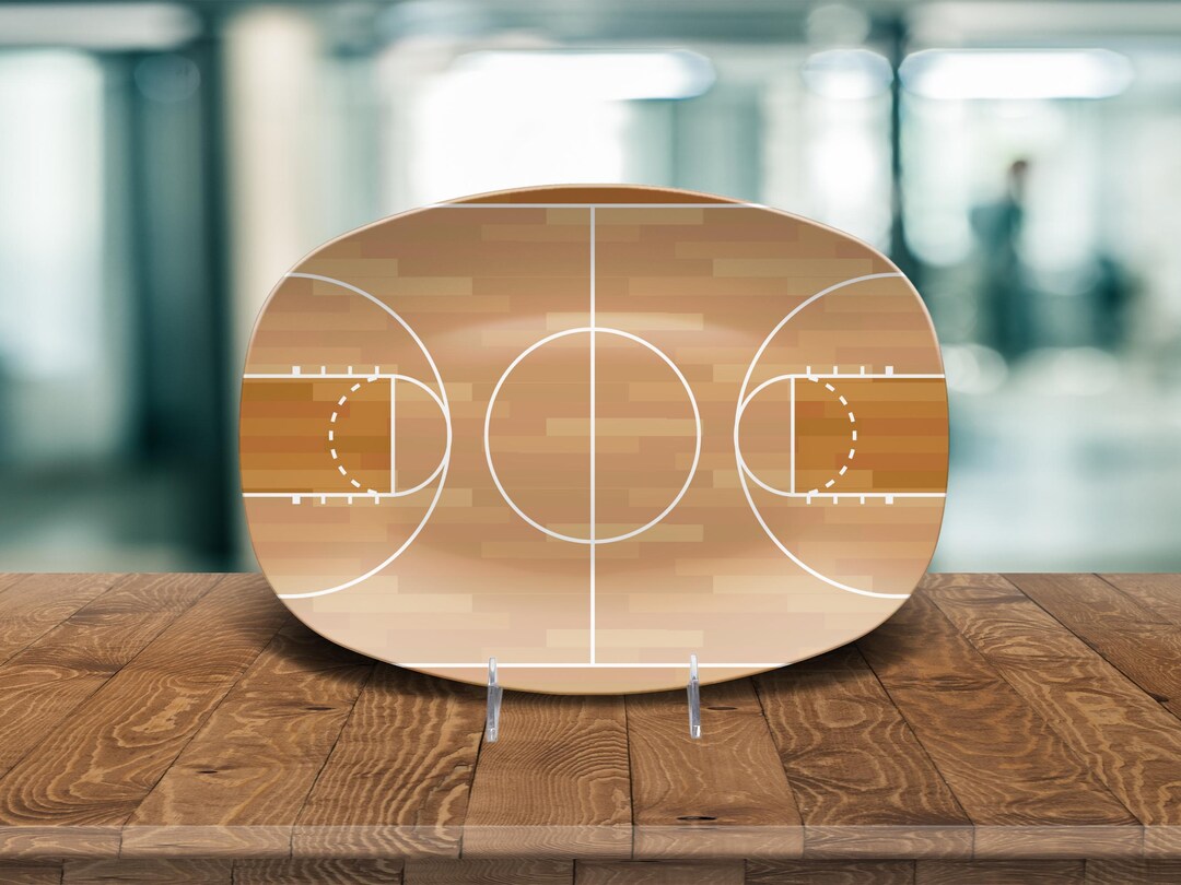 Basketball Court Serving Platter: Sports Snack Tray, Game Day Dish - Etsy