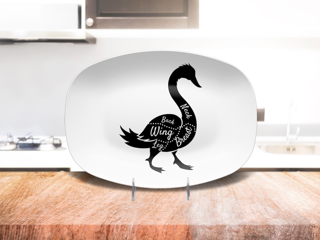 Duck Anatomy Bbq Plating Dish, Duck Platter or Plate Gift Ideas for ...