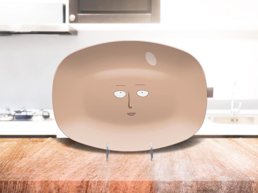 Funny Anime Character Plate, Unbreakable Gift Platter - Etsy