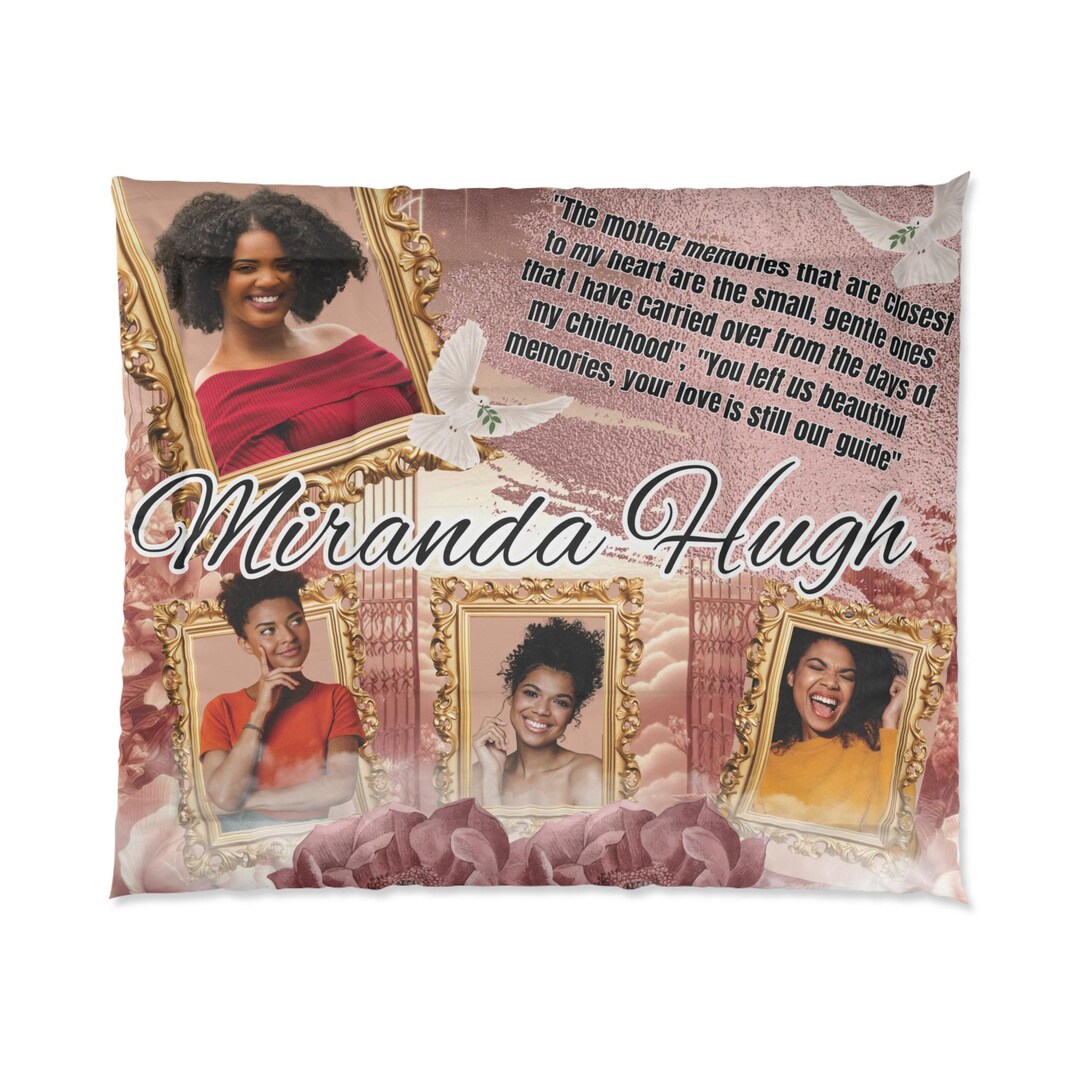 Memorial Custom Comforter - Personalized Keepsake Bedding for ...