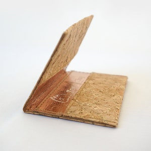 Cork "gold Vein" Minimalist Wallet / Card Holder - Etsy