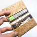 Cork "gold Vein" Minimalist Wallet / Card Holder - Etsy