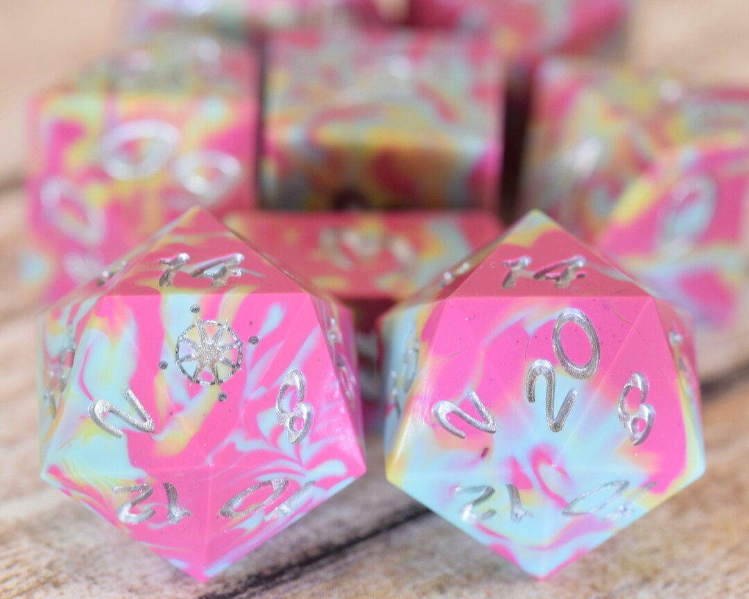 Pan Swirl (9-piece Resin Dice Set) - Etsy