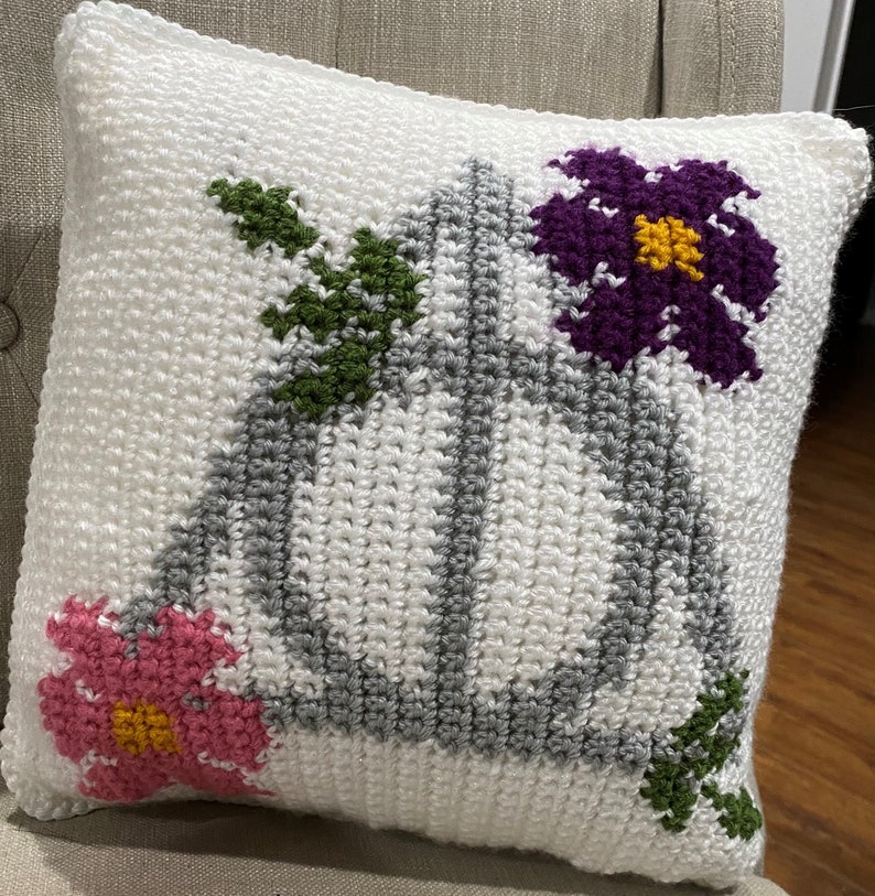 Deathly Hallows Intarsia Crochet Pillow Pattern - Etsy