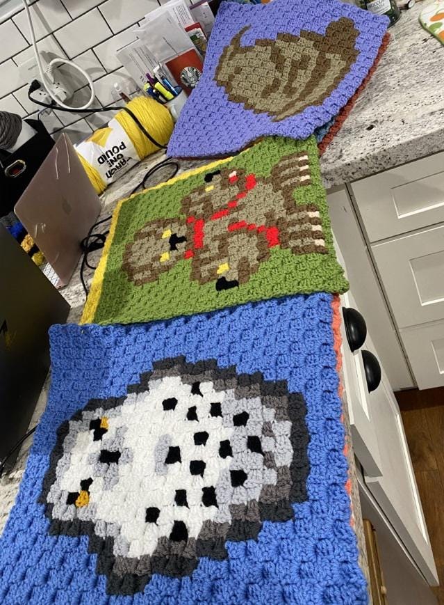 HP C2C Afghan Pattern - Etsy