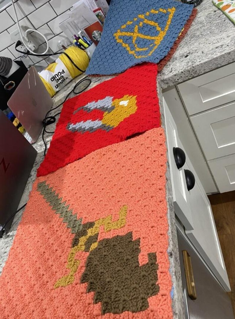 HP C2C Afghan Pattern - Etsy