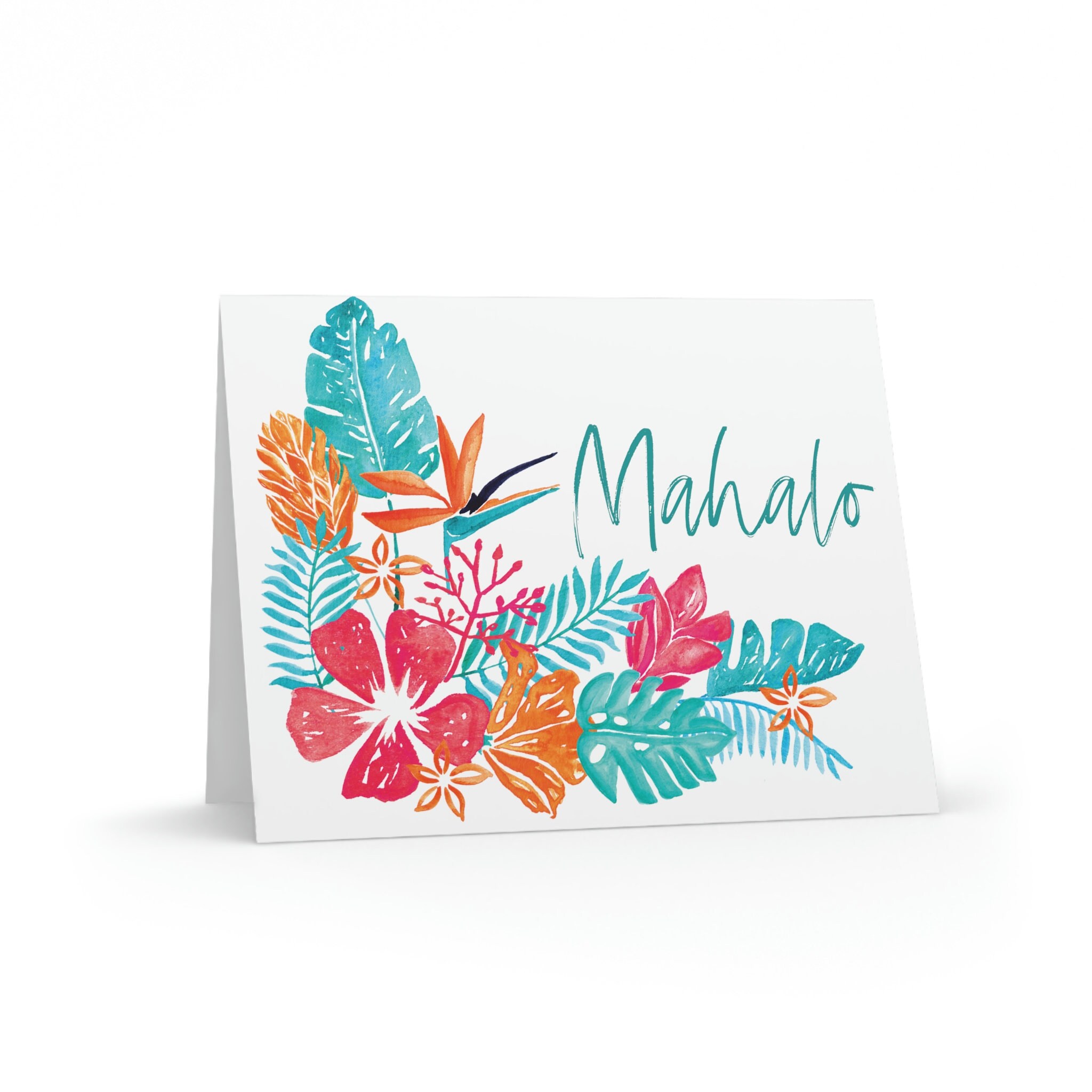 Mahalo Flower Bouquet 8 Note Card Set Set of 8 Note Cards W/ - Etsy
