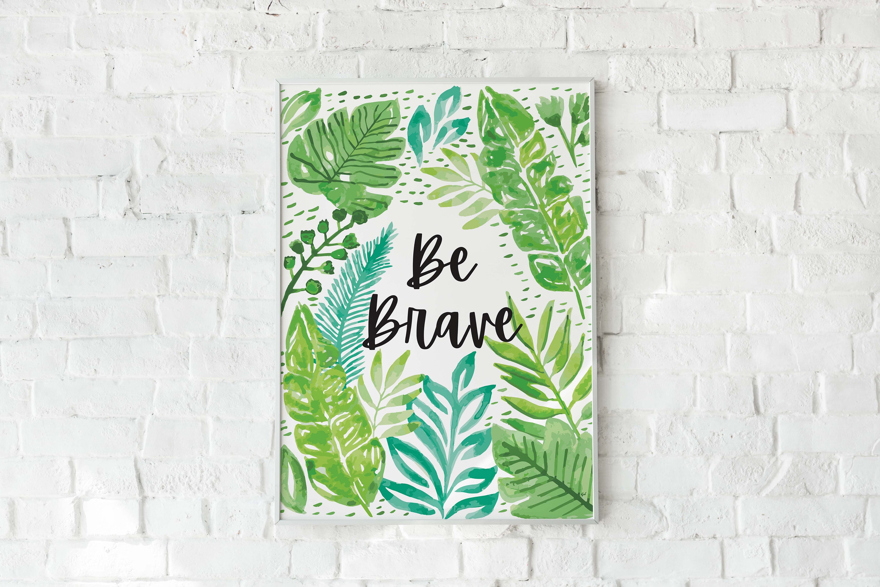 Be Brave Printable Art, Instant Download, Downloadable, Printable Wall ...