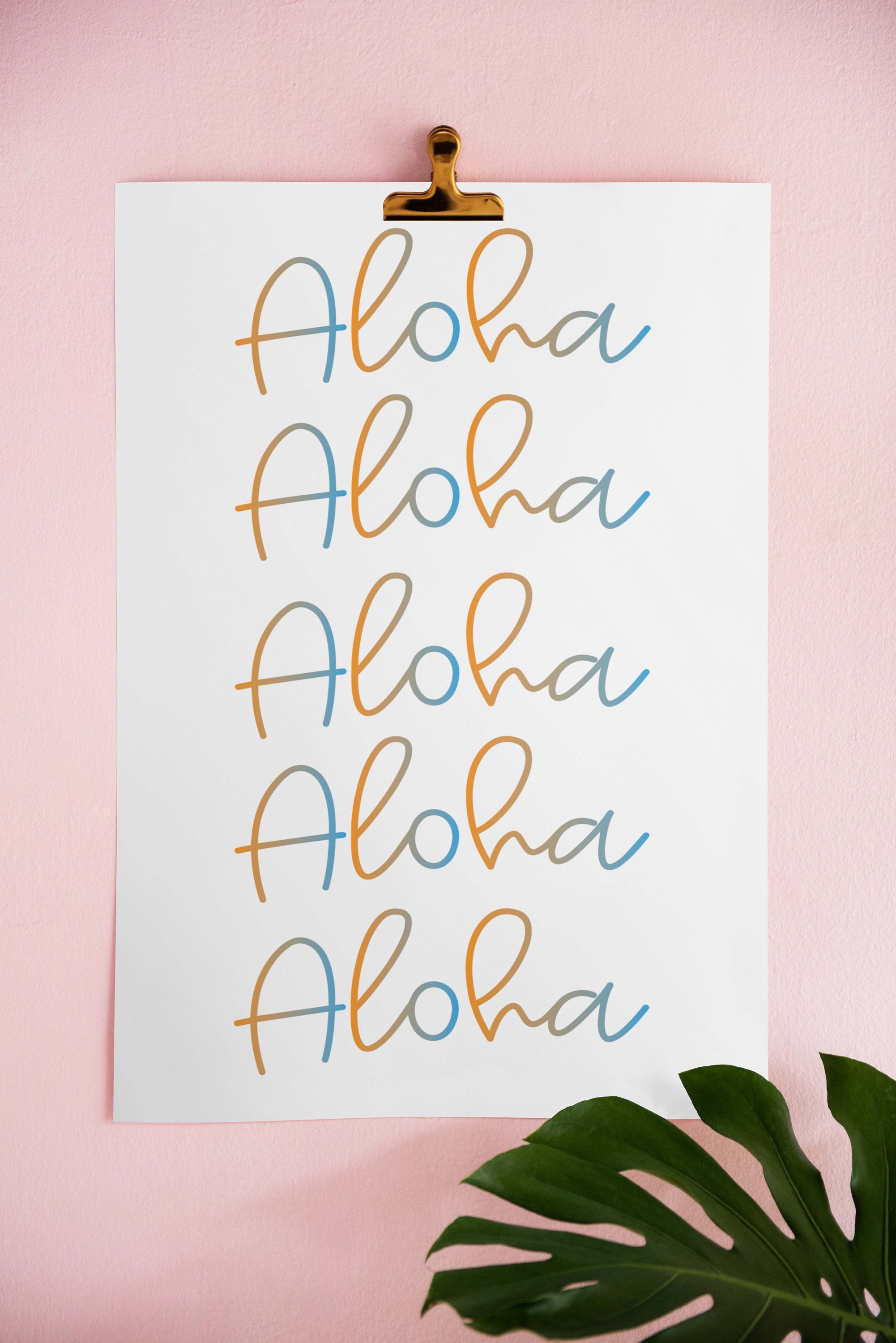 ALOHA Room Poster, Digital Download, Instant Wall Art, Print From Home ...