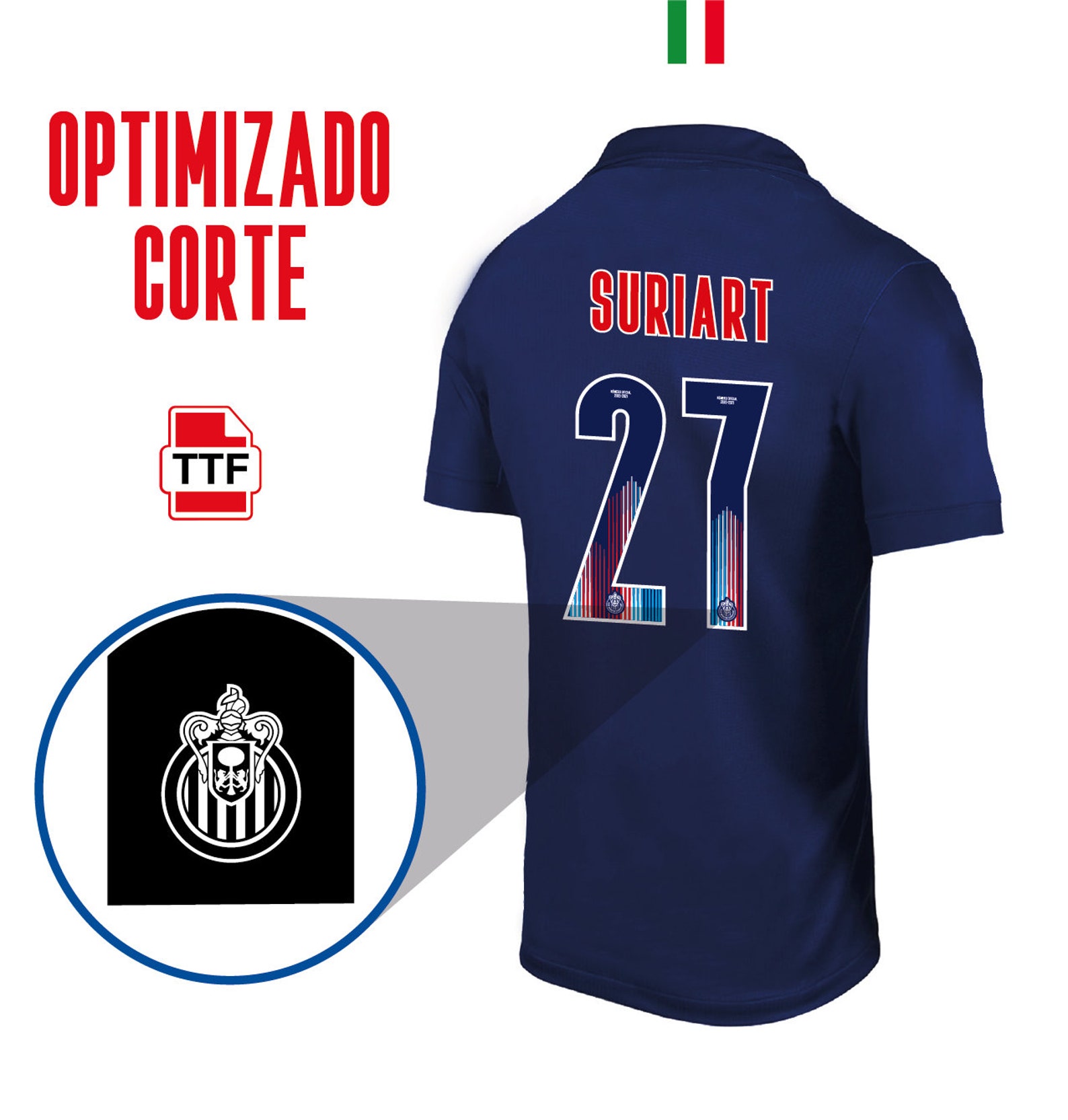 Font Vector Chivas Guadalajara Third 2020-2021 font SVG | Etsy