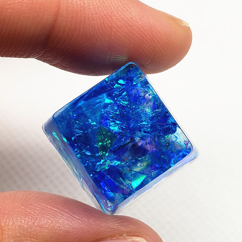 Keycaps-royal Blue Laser Resin Keycaps Backlit Keycaps - Etsy