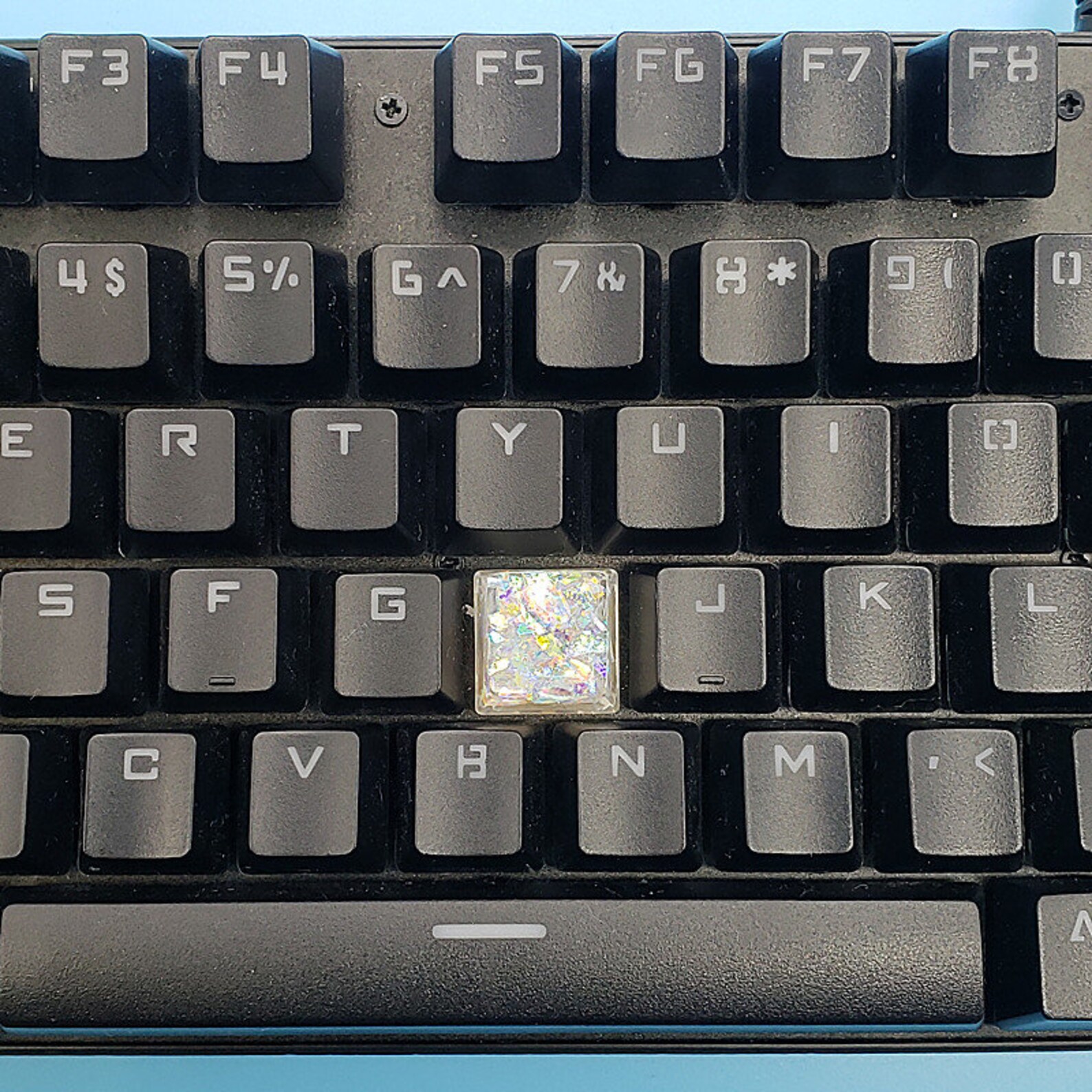 Keycap-resin White Dream Keycap-colorful Aurora Keycap Cool | Etsy