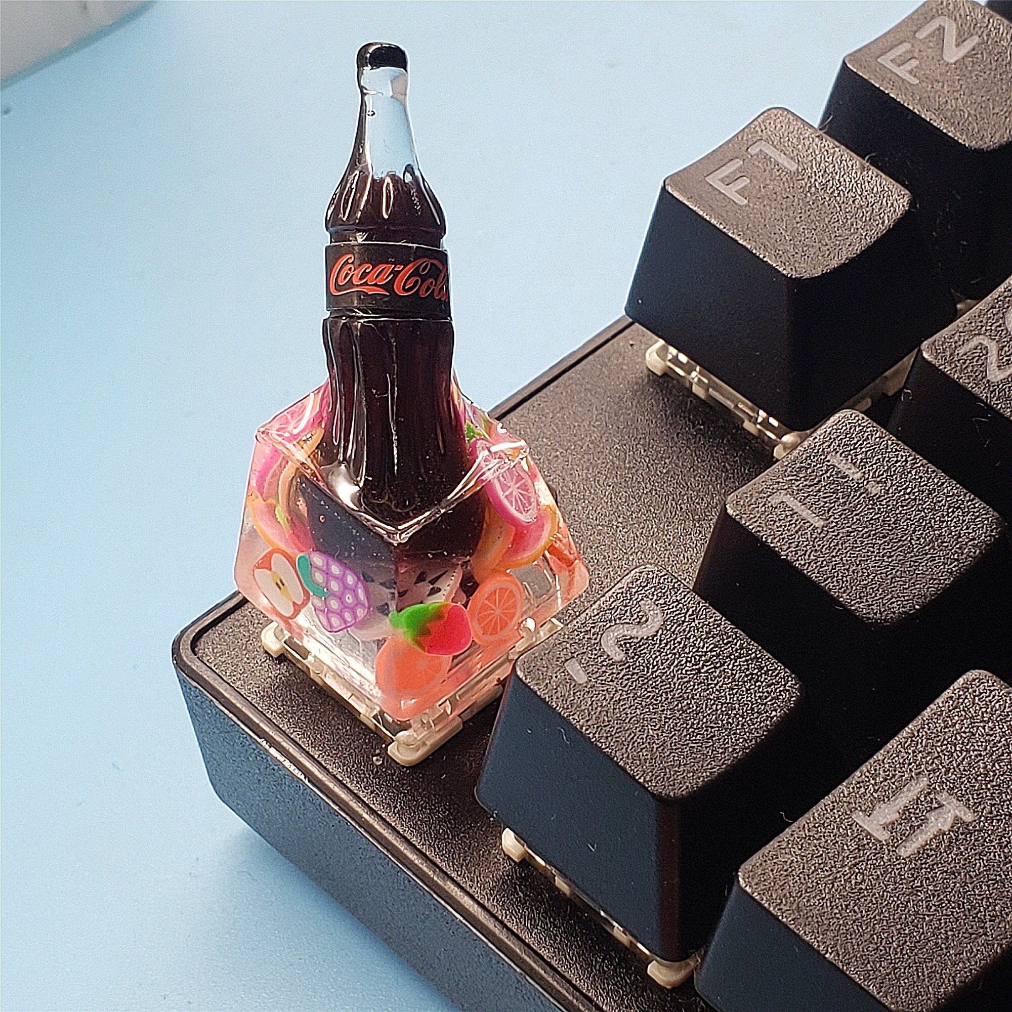 Keycap Esc Key Micro Landscape-coca-cola Fruit Tea Keycap - Etsy