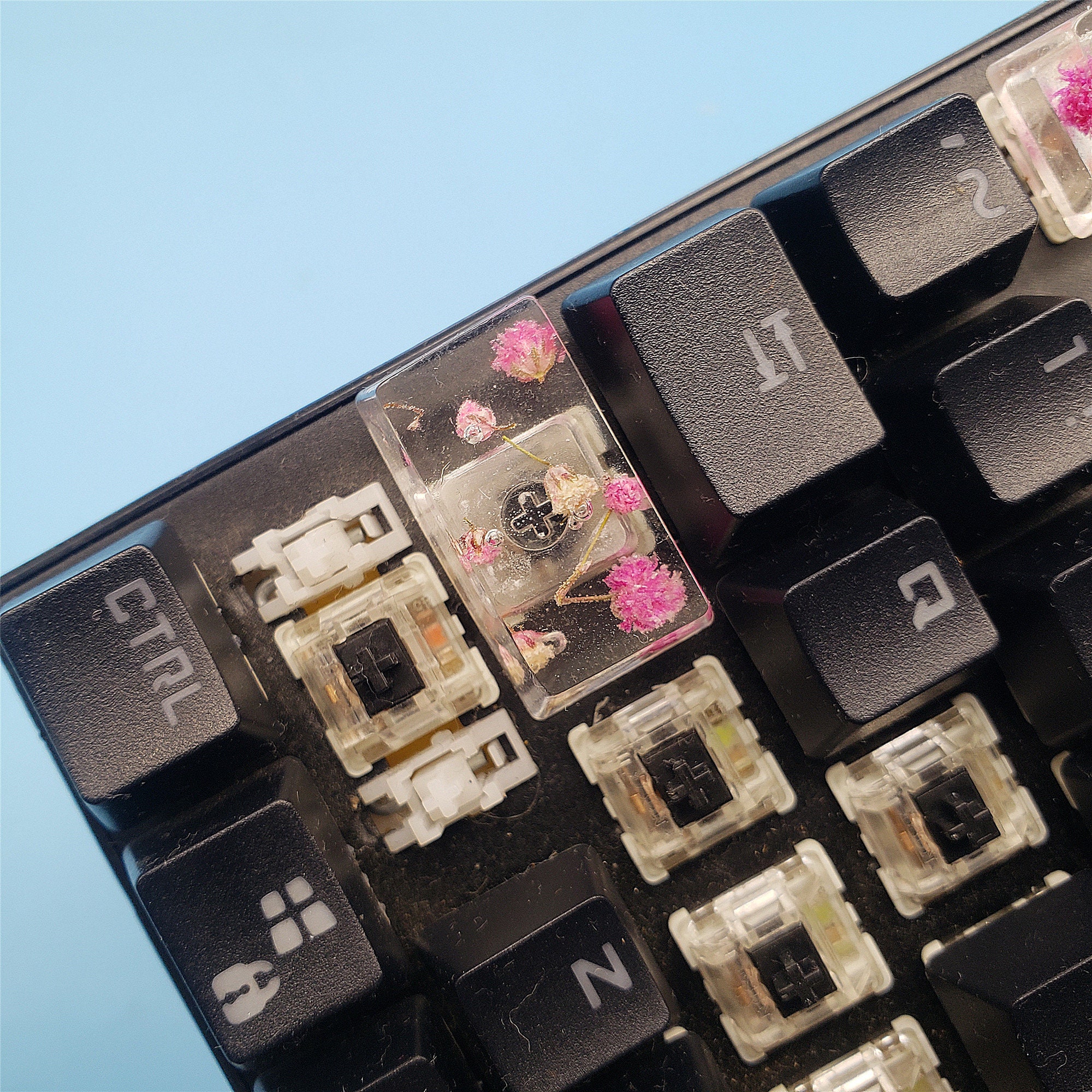 Cherry Blossom Esc Keycap Pink gypsophila flower keycap | Etsy