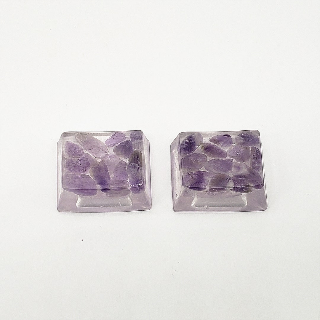 Amethyst Resin Keycaps, Original Keycaps, Customized Keycaps, Crystal ...