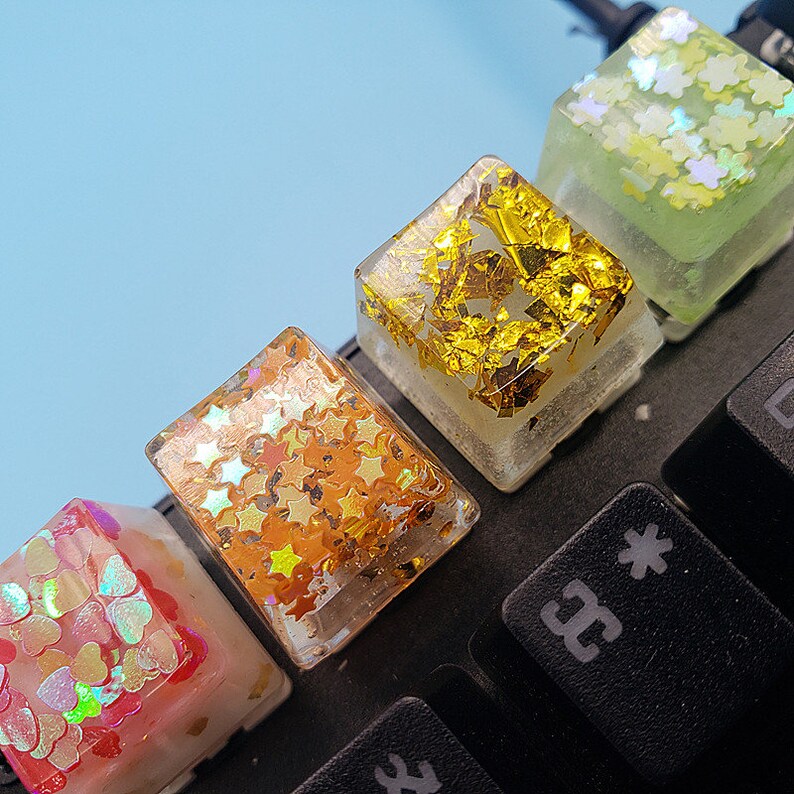 Keycaps Handmade Resin Backlit Keycaps Game Keyboard Keycap - Etsy