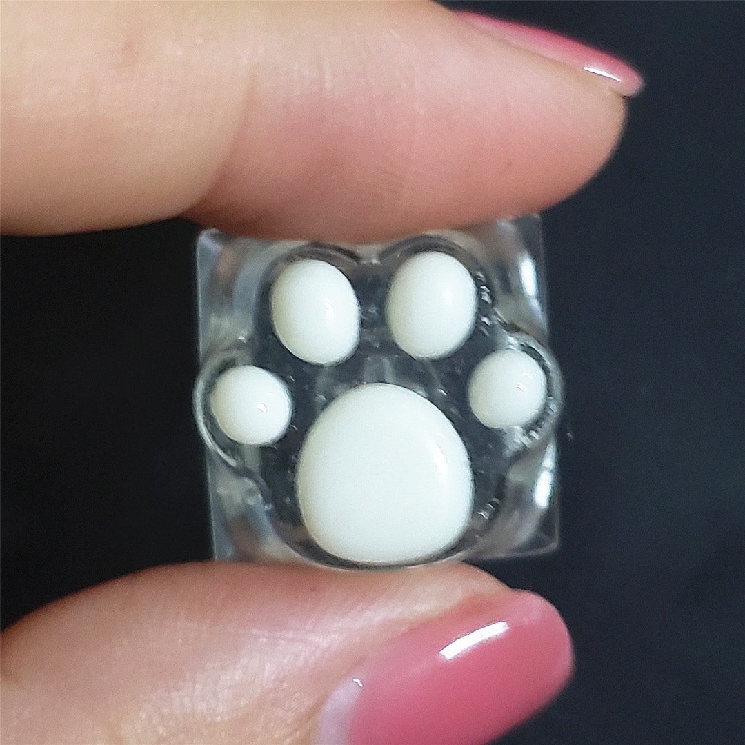 White Crit Resin Keycap ESC Key Cap White Cat Key Hat Keyboard Gift ...