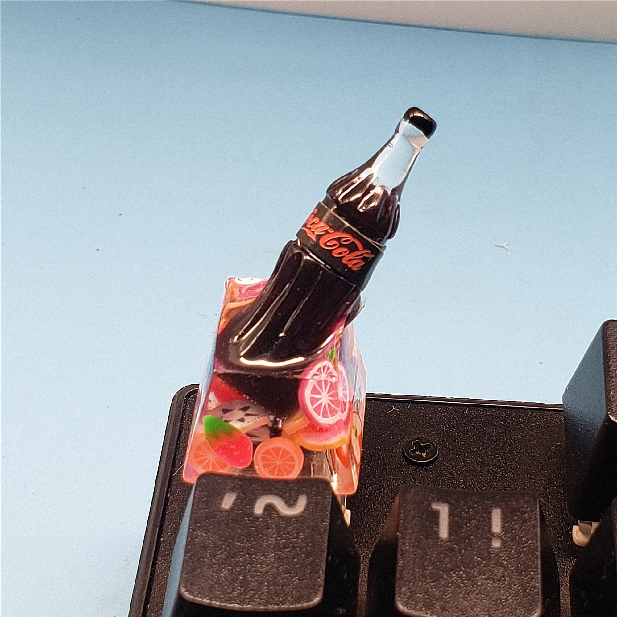 Keycap Esc Key Micro Landscape-coca-cola Fruit Tea Keycap | Etsy