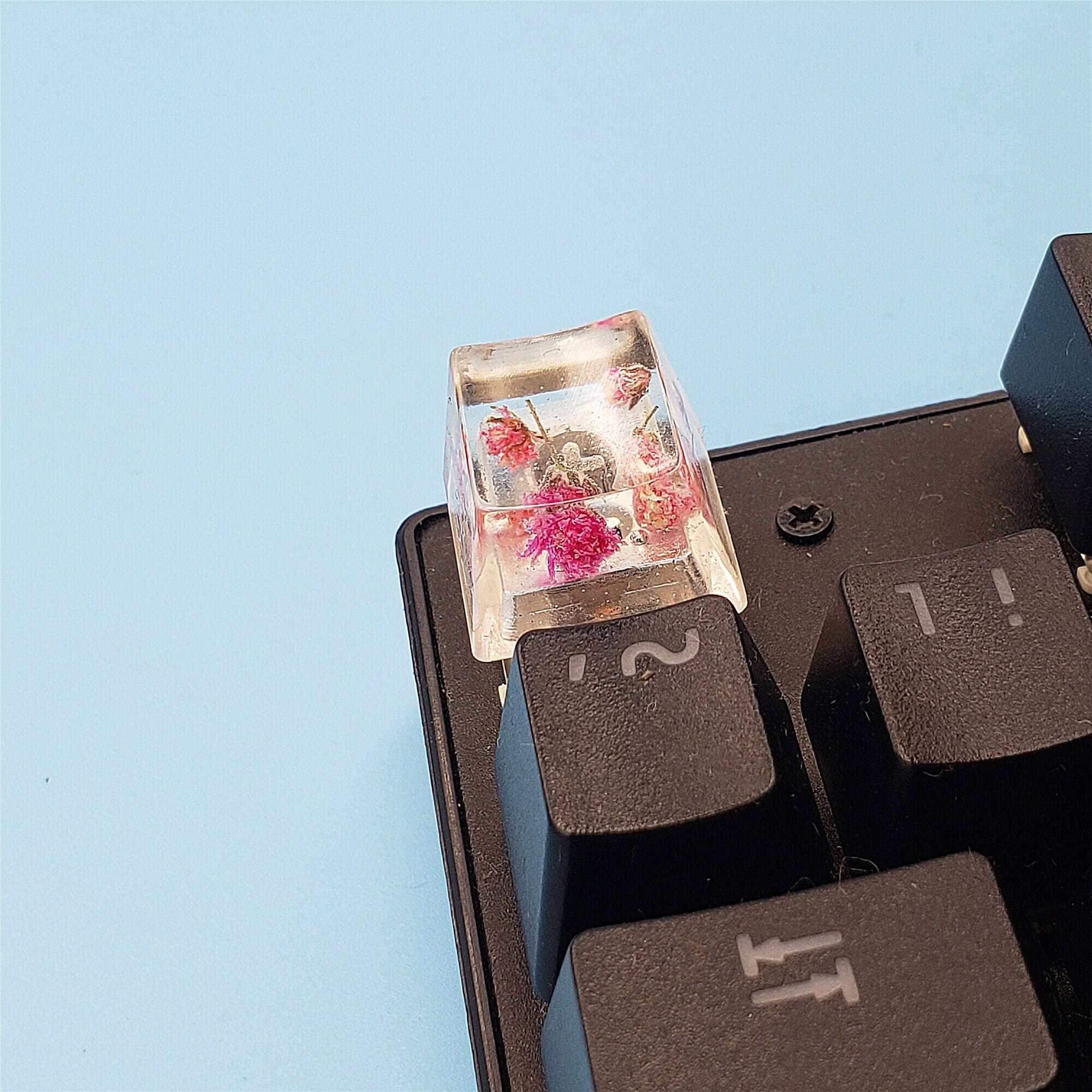 Cherry Blossom Esc Keycap Pink gypsophila flower keycap | Etsy