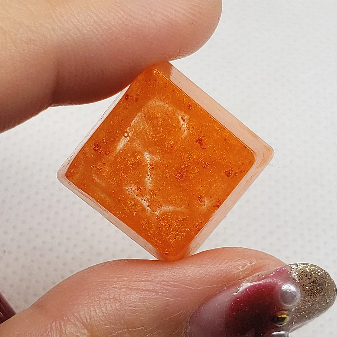 Orange Resin Keycaps-pearly Thin Flashing Keycaps, Space Bar, Keycaps ...