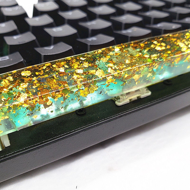 Keycap OEM Profile Keycap Gold Foil Resin Transparent Keycap - Etsy