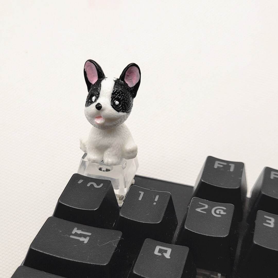 Keyboard 3D Bull Dog Key Cap, Backlight Cap, Hand-made Resin Key Cap ...