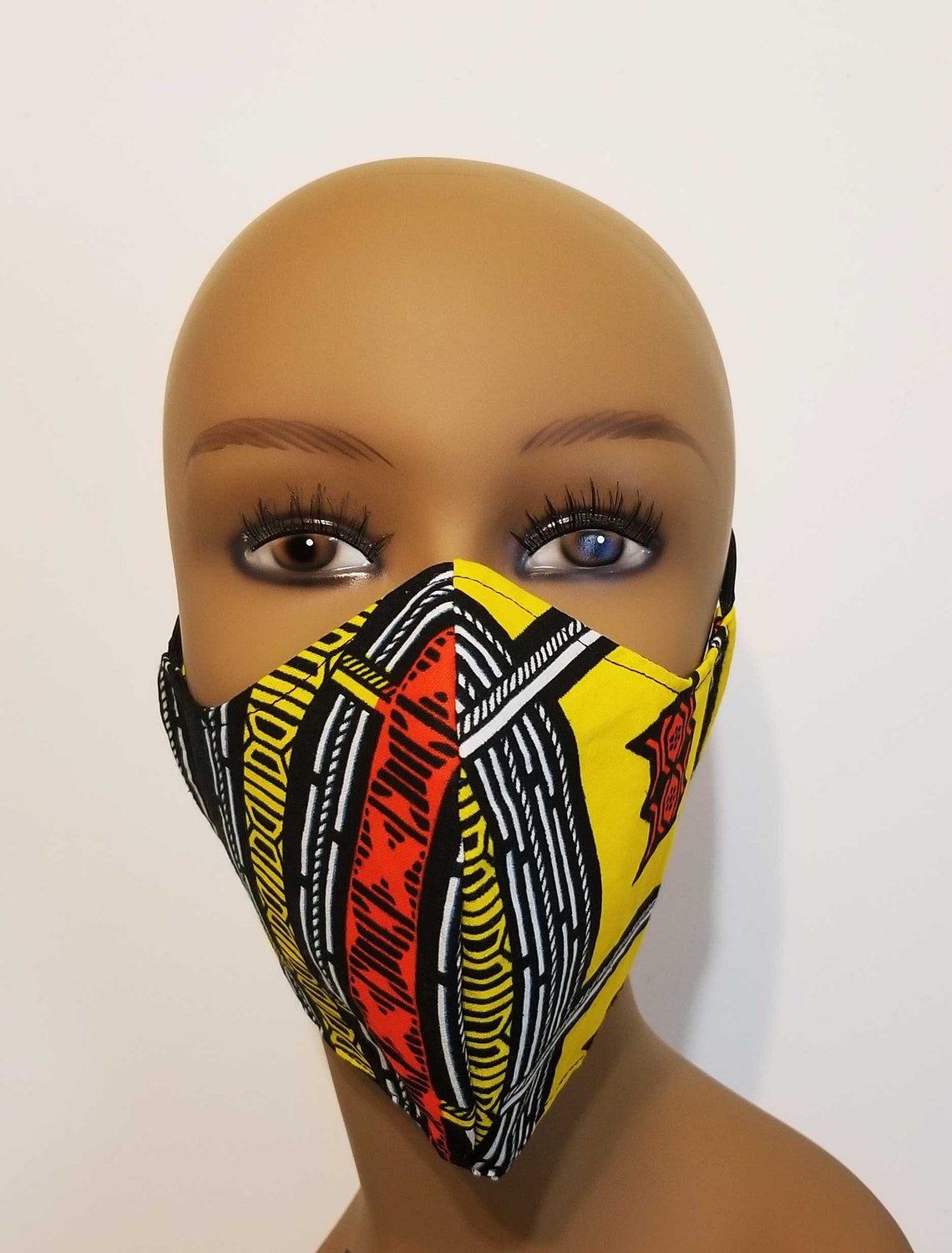 REVERSIBLE FACE MASK Tribal 2 Cotton face mask | Etsy