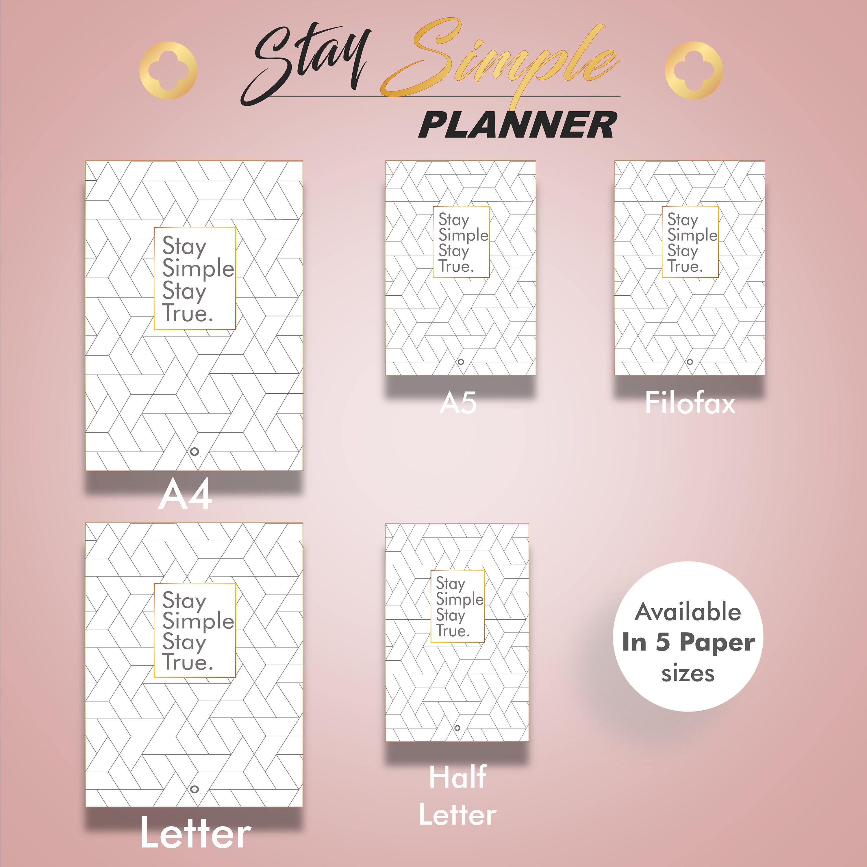 2021 Stay Simple Planner Templates / Printable Planner Set/ - Etsy